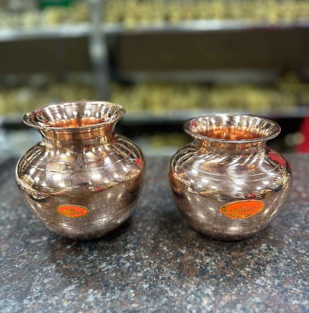Copper Lota Heavy - Infused with Spiritual Significance - God Frames