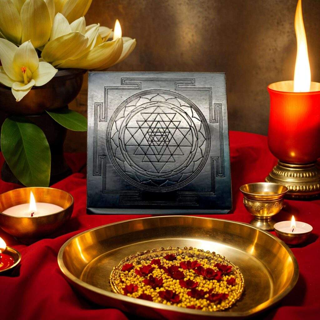 Handcrafted Ebony Sri Yantra: Activate Divine Energies for Inner Peace ...