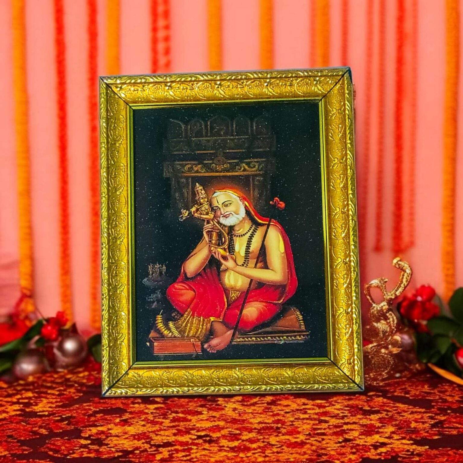 Sri Raghavendra Swamy Frame: Puja Performed by Expert Pandit